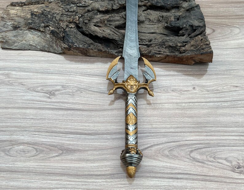 Hand Forged, Custom Damascus Steel Sword 35 Inches, Full Tang, Viking ...