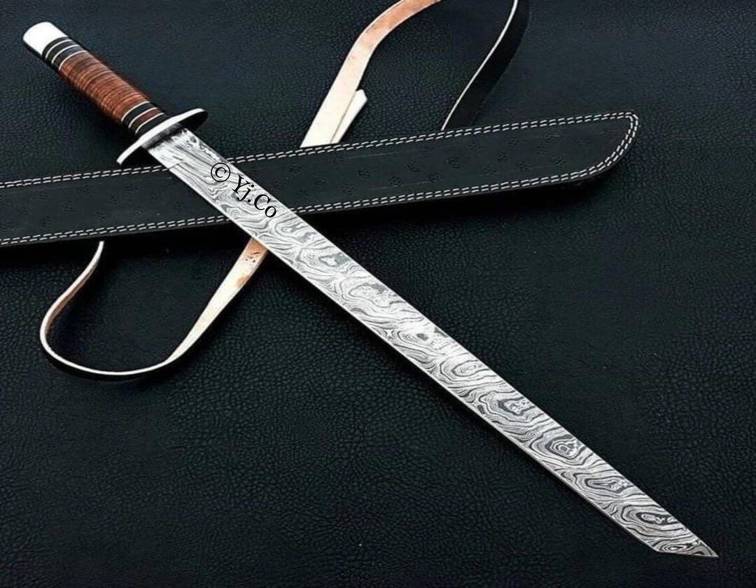 Hand Forged, Custom Damascus Steel Sword 25 Inches, Viking Sword, Keri ...