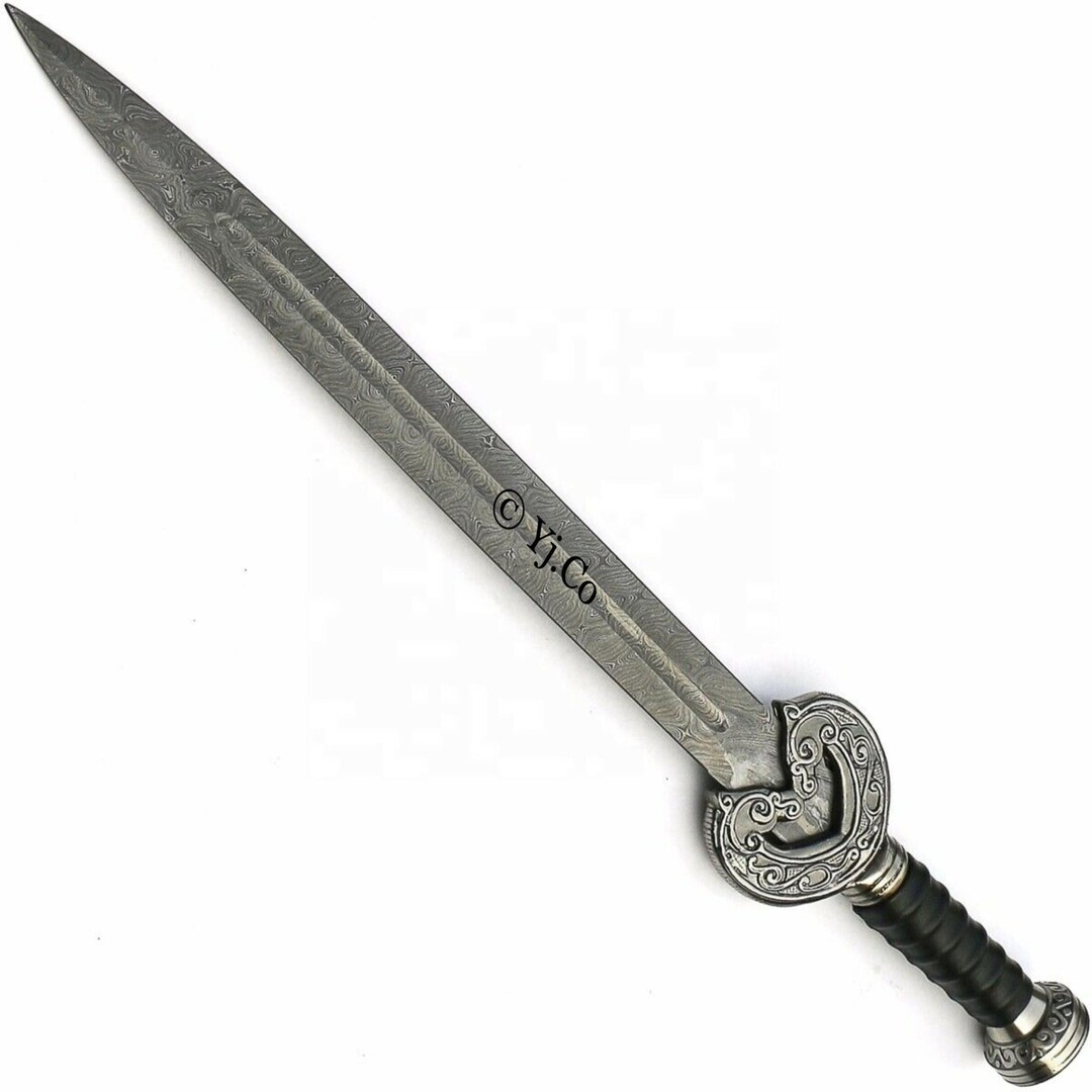 Hand Forged, Custom Damascus Steel Sword 32 Inches, Full Tang, King ...