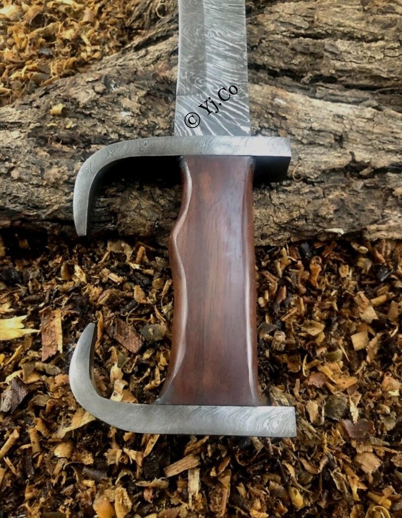 Hand Forged, Custom Damascus Steel Sword 22 Inches, Full Tang, Spartan ...