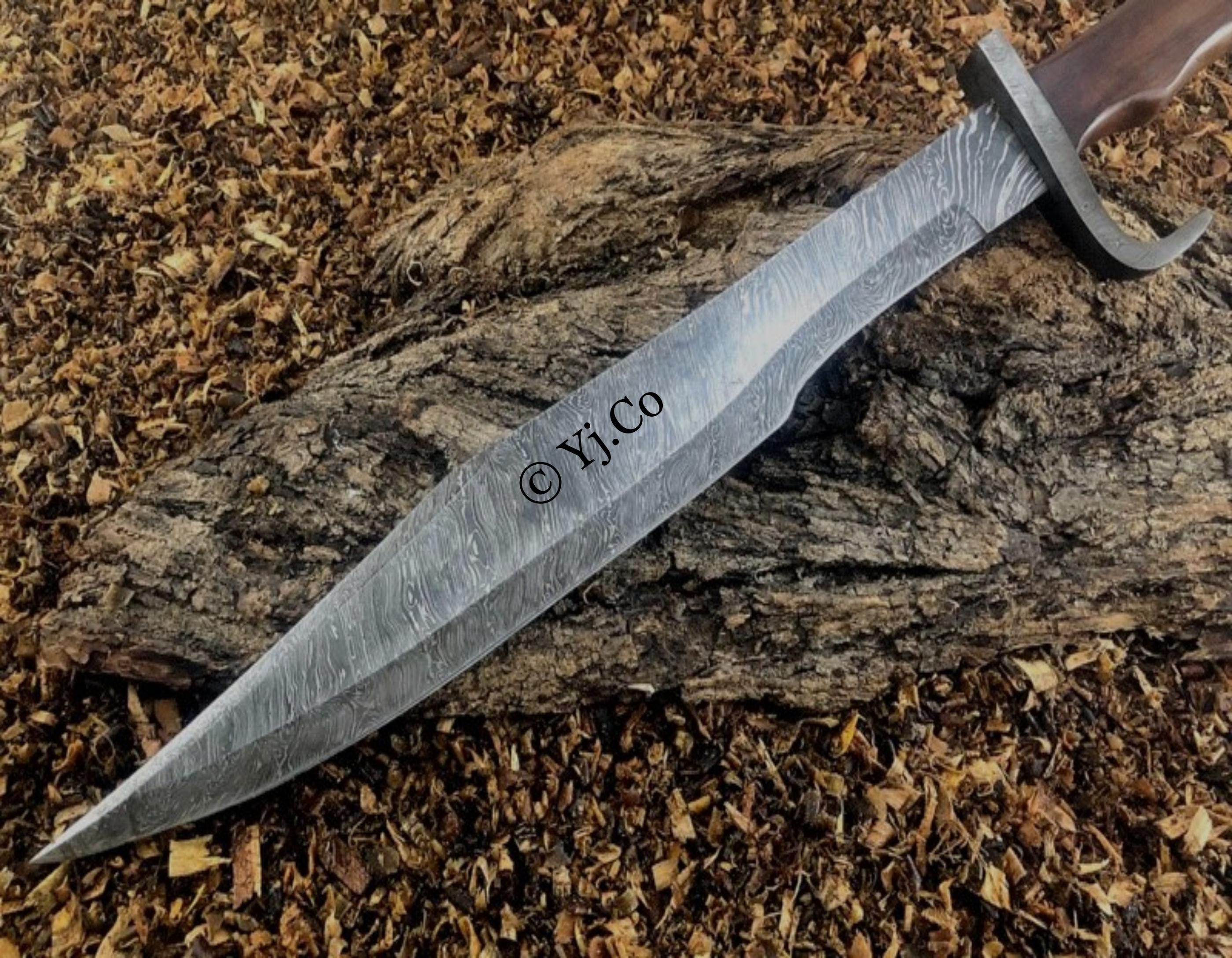 Hand Forged, Custom Damascus Steel Sword 22 Inches, Full Tang, Spartan ...