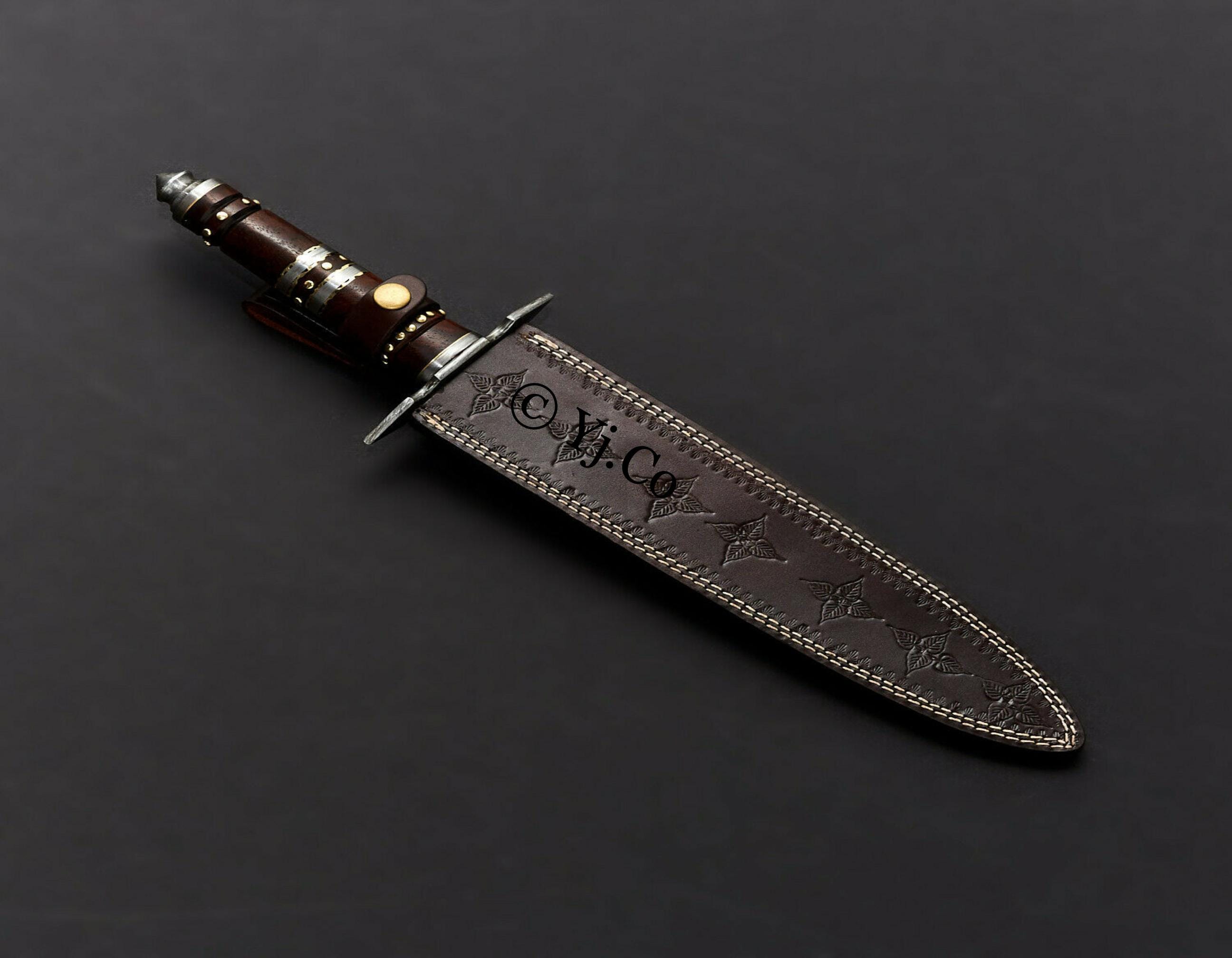 Hand Forged, Custom Damascus Steel Dagger 17 Inches, Vikings Dagger ...