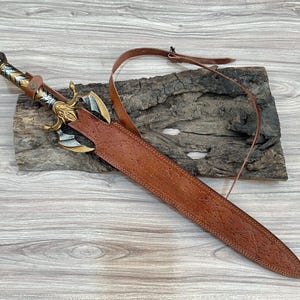 Hand Forged, Custom Damascus Steel Sword 35 Inches, Full Tang, Viking ...