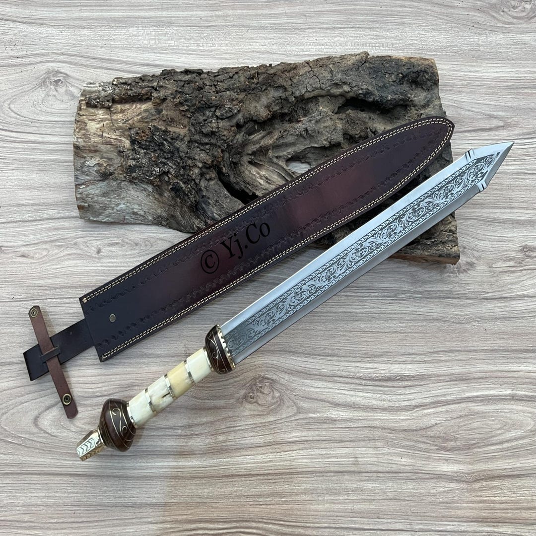 Hand Forged, Custom High Carbon Steel Sword 30 Inches, Gladius Sword ...