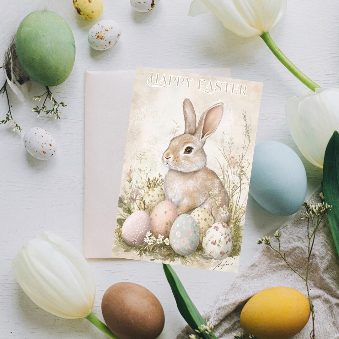 Printable Easter Cards Instant Download DIY Easter Greeting Cards ...