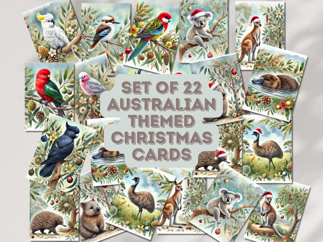 Printable Australian Animal Christmas Cards | Printable Australian ...