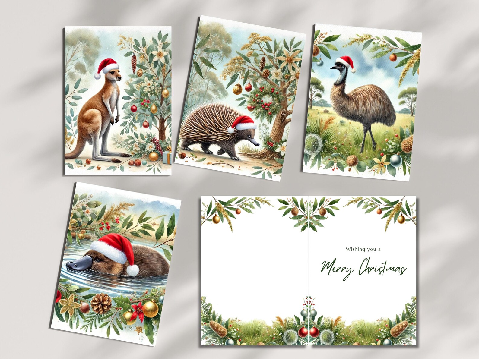 Printable Australian Animal Christmas Cards | Printable Australian ...
