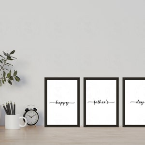 Father's Day Printable Art, Father's Day Wall Decor, Printable Father's ...