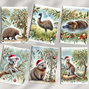 Printable Australian Animal Christmas Cards | Printable Australian ...