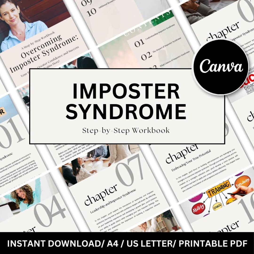 Imposter Syndrome Workbook: Guided Journal Prompts + Worksheets to ...