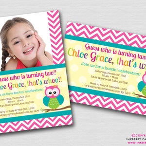 Bright Chevron Owl Birthday Party Diy/printable Complete - Etsy