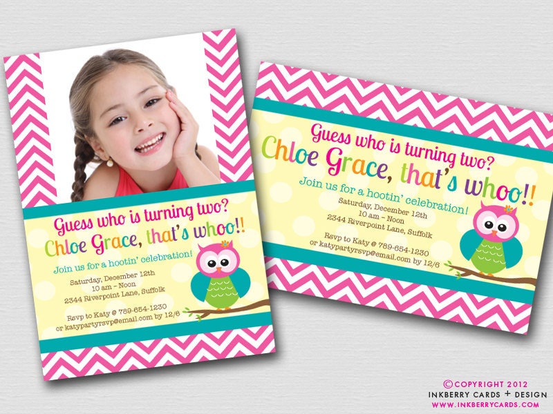 Bright Chevron Owl Birthday Party Diy/printable Complete - Etsy