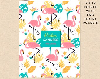 Flamingo Folder - Etsy