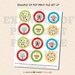 Kids Carnival Birthday Party Printable 2 Inch Round Cupcake - Etsy