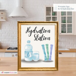 Printable Hydration Station Sign, School, Teacher, Water Station, Party ...