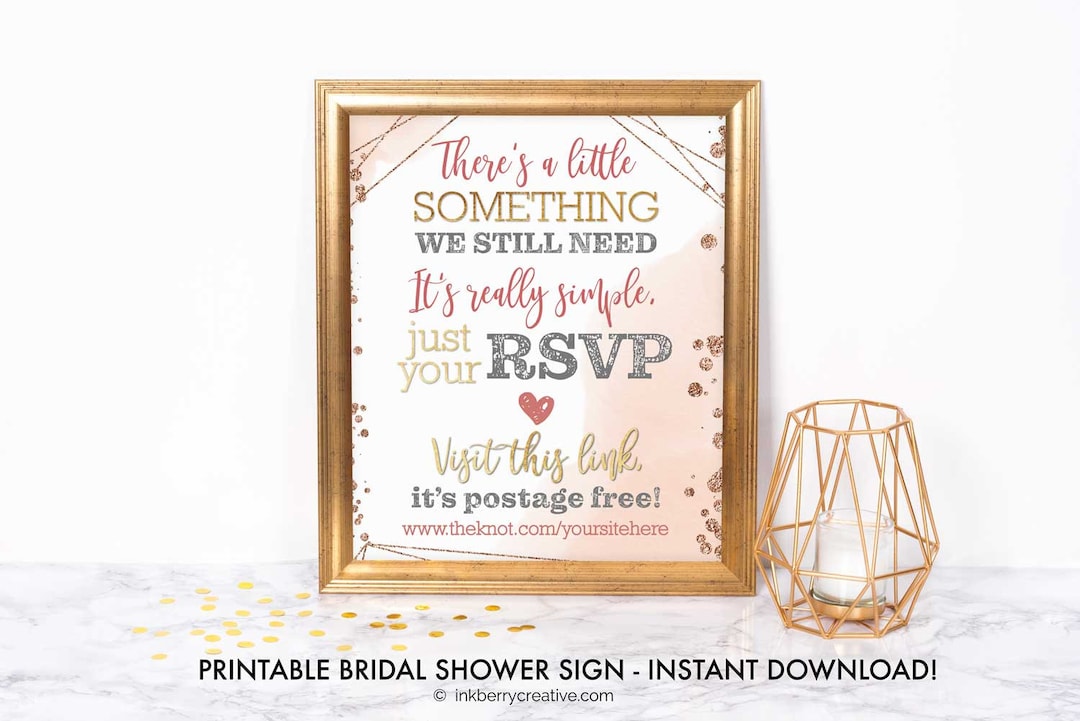 Printable, Editable, RSVP Sign, Bubbles Brews Bridal Couples Shower ...