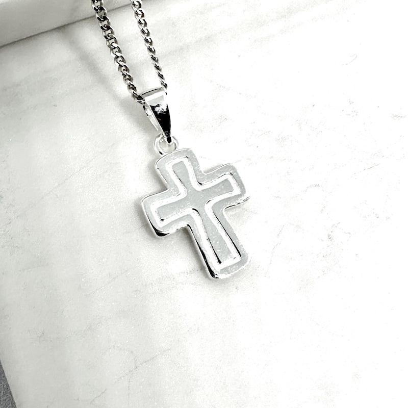 Basic Cross Necklace for Men - Etsy UK