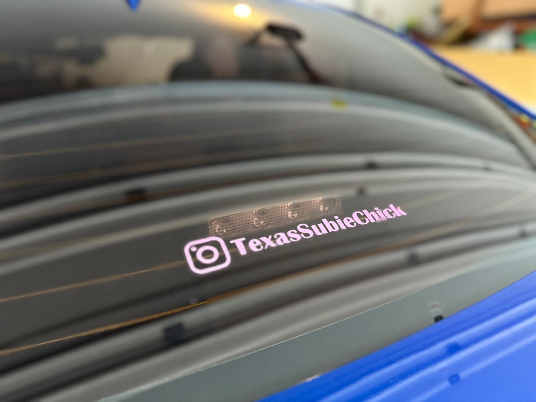 Custom Instagram Name Vinyl Decal - Personalized IG Username Sticker ...