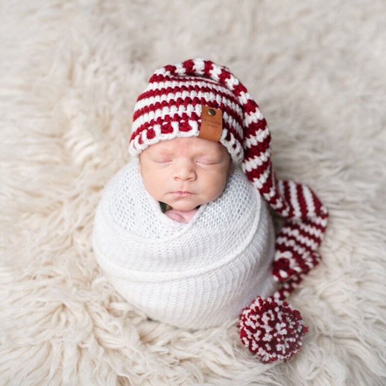 Christmas Elf Stocking Beanie newborn-toddler - Etsy