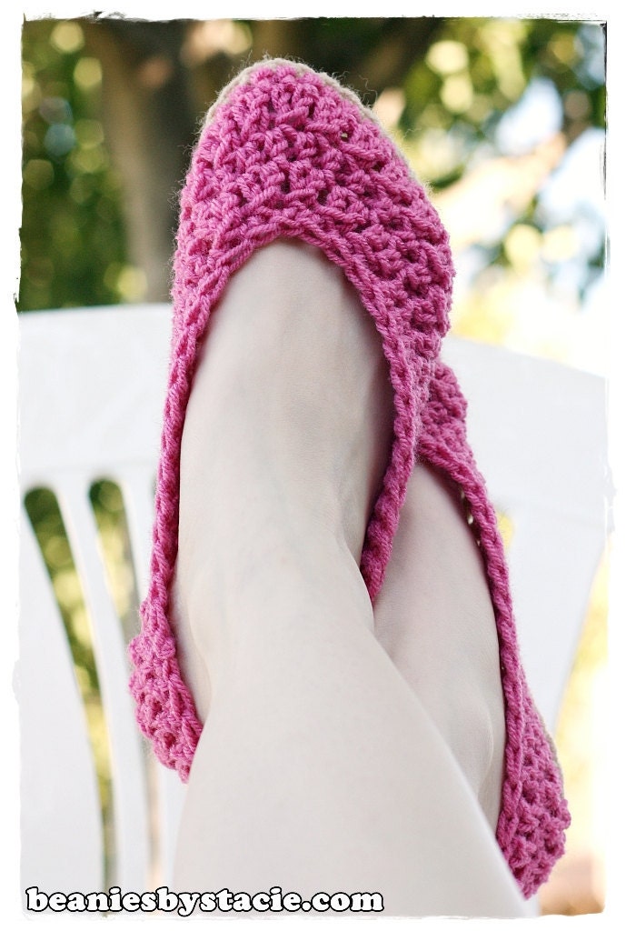 Adult Women Cozy Crochet Slippers | Etsy