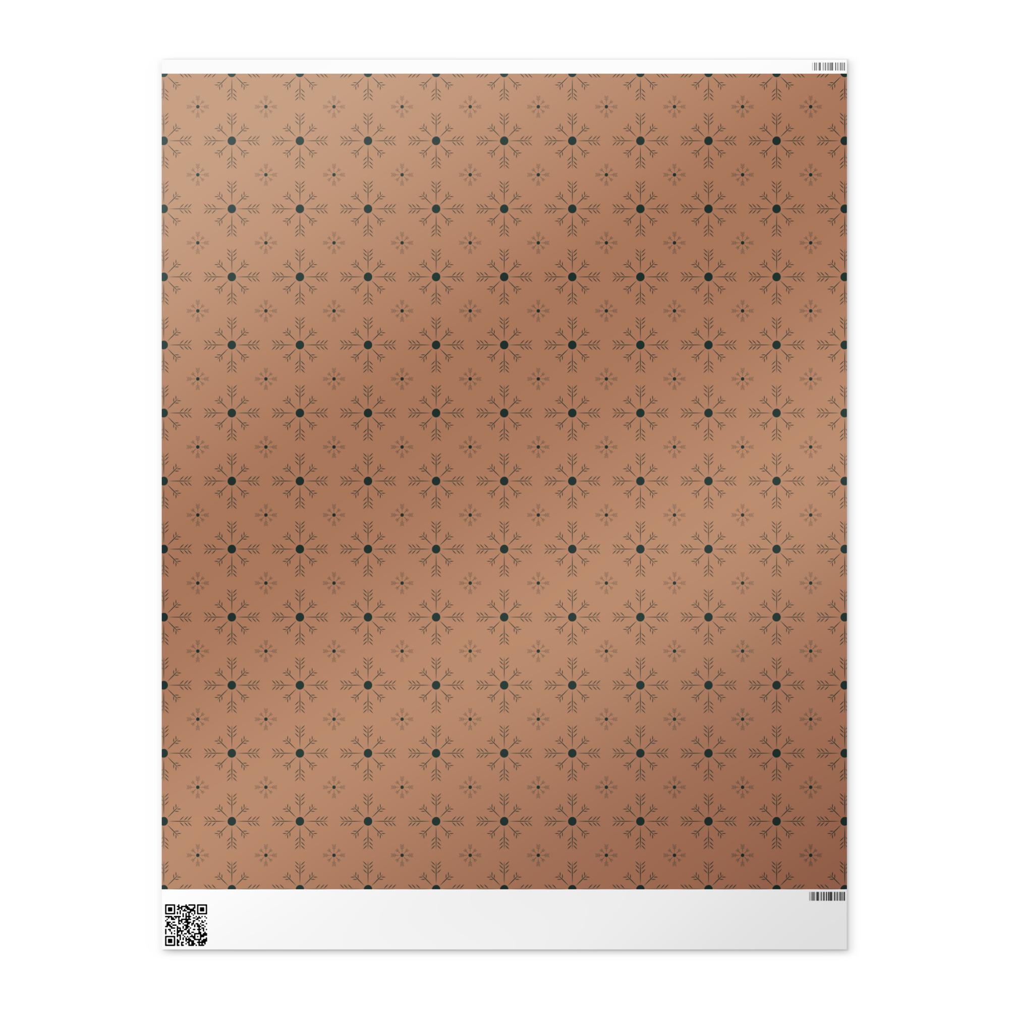 Rustic Christmas Snowflake Wrapping Paper Roll - Etsy