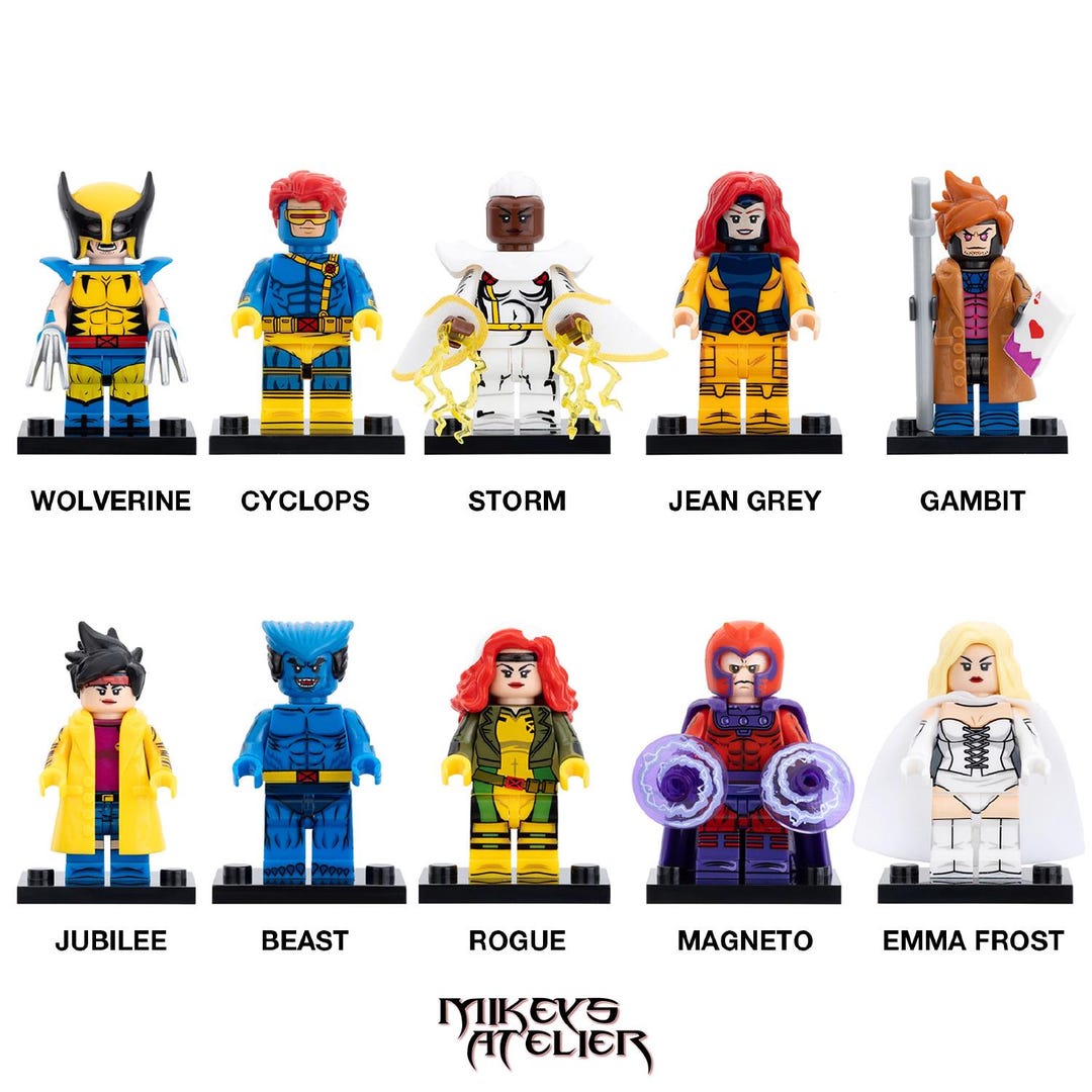 X-men 97 Custom Minifigures Minifigures MOC Wolverine, Deadpool ...