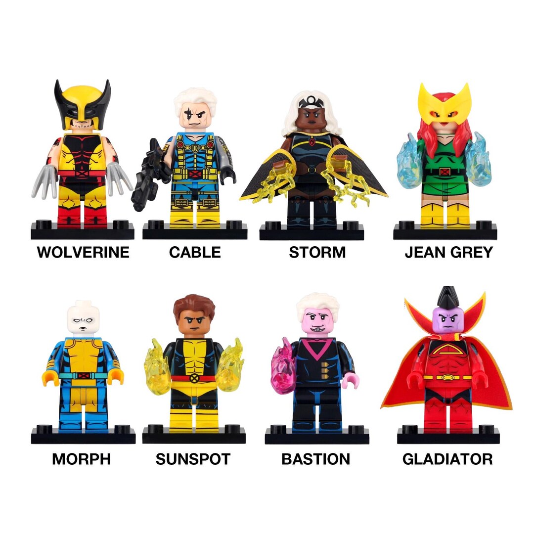 X-men 97 Custom Minifigures Minifigures MOC Wolverine, Deadpool ...