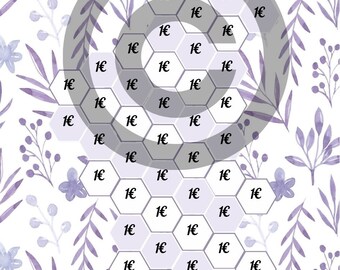 Fiche budget défi 1 euro - Etsy France