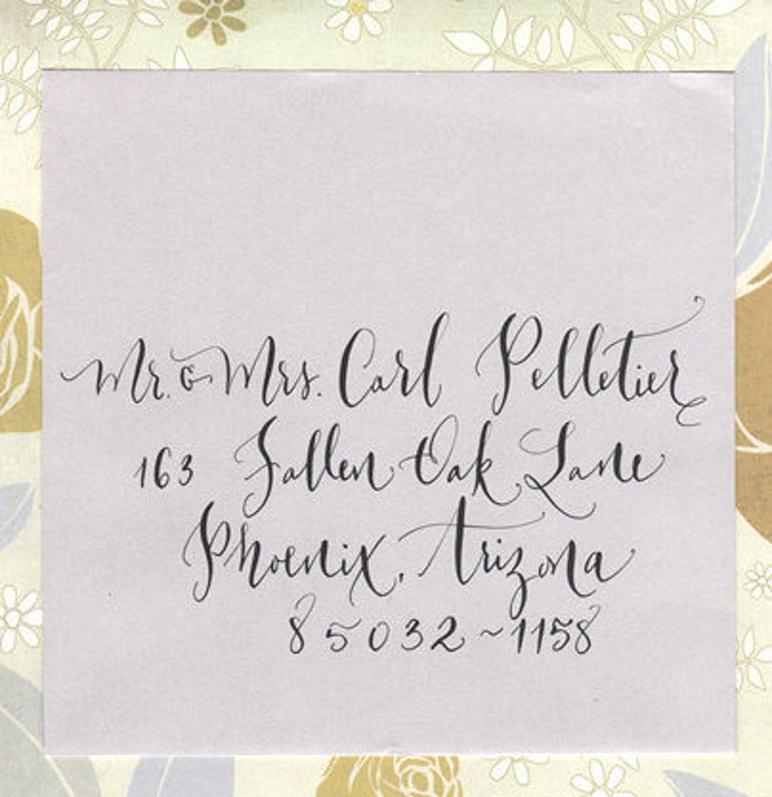 Custom Calligraphy Wedding Invitation Envelopes Addressed by Hand - Etsy