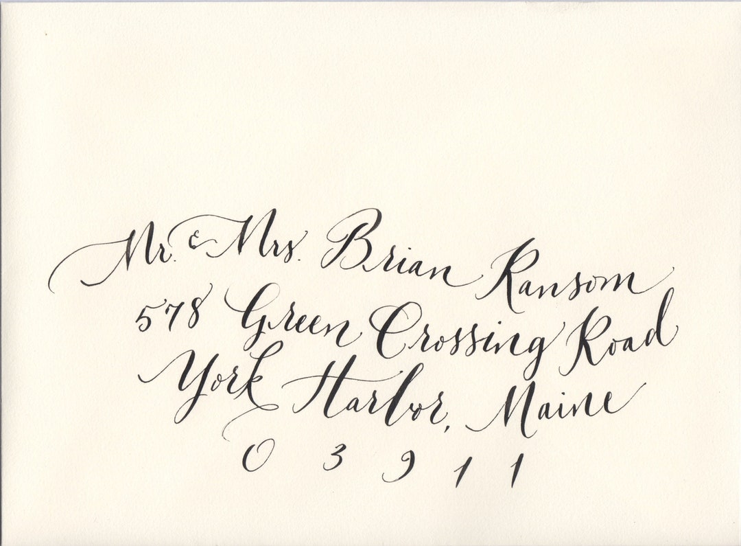 Calligraphy for Wedding Envelopes Addressing - Etsy