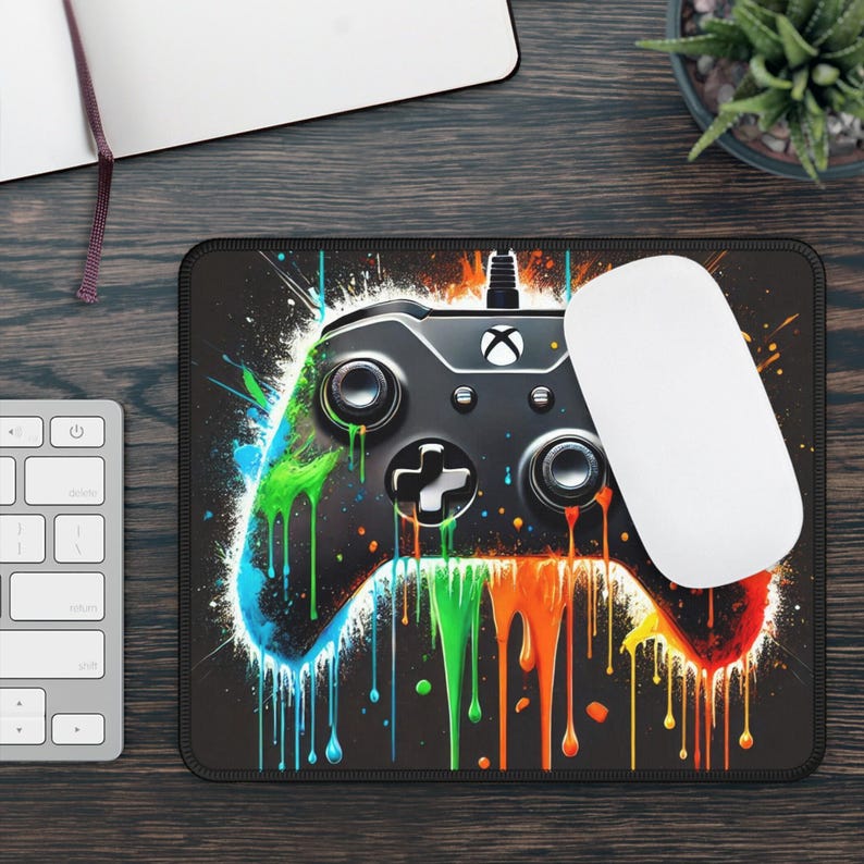 X-box Paint Gaming Mouse Pad, Gaming Desk Mat, Video Game Mousepad ...