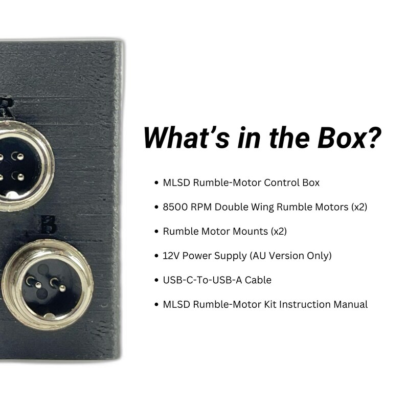 Rumble-motor Kit by MLSD for Sim Racing Pedals | Carbon Fibre | Sim ...