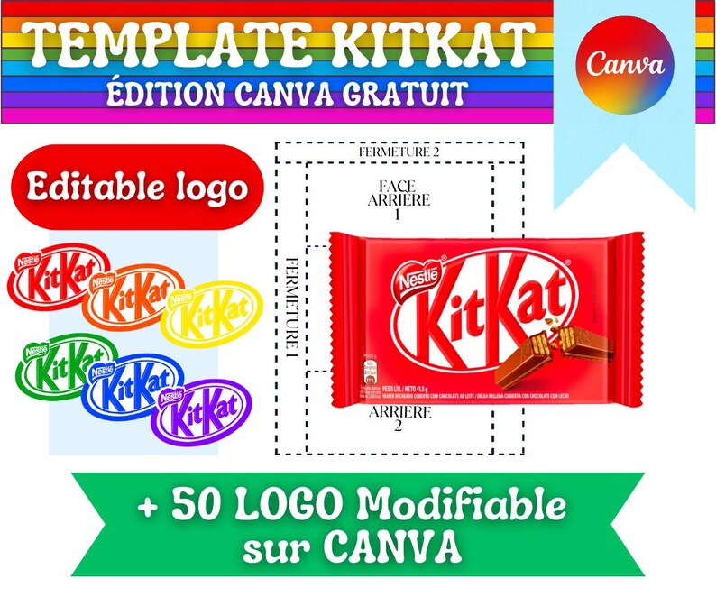 Custom Kitkat Packaging PNG Kitkat Logo Kitkat Packaging Template Logo ...