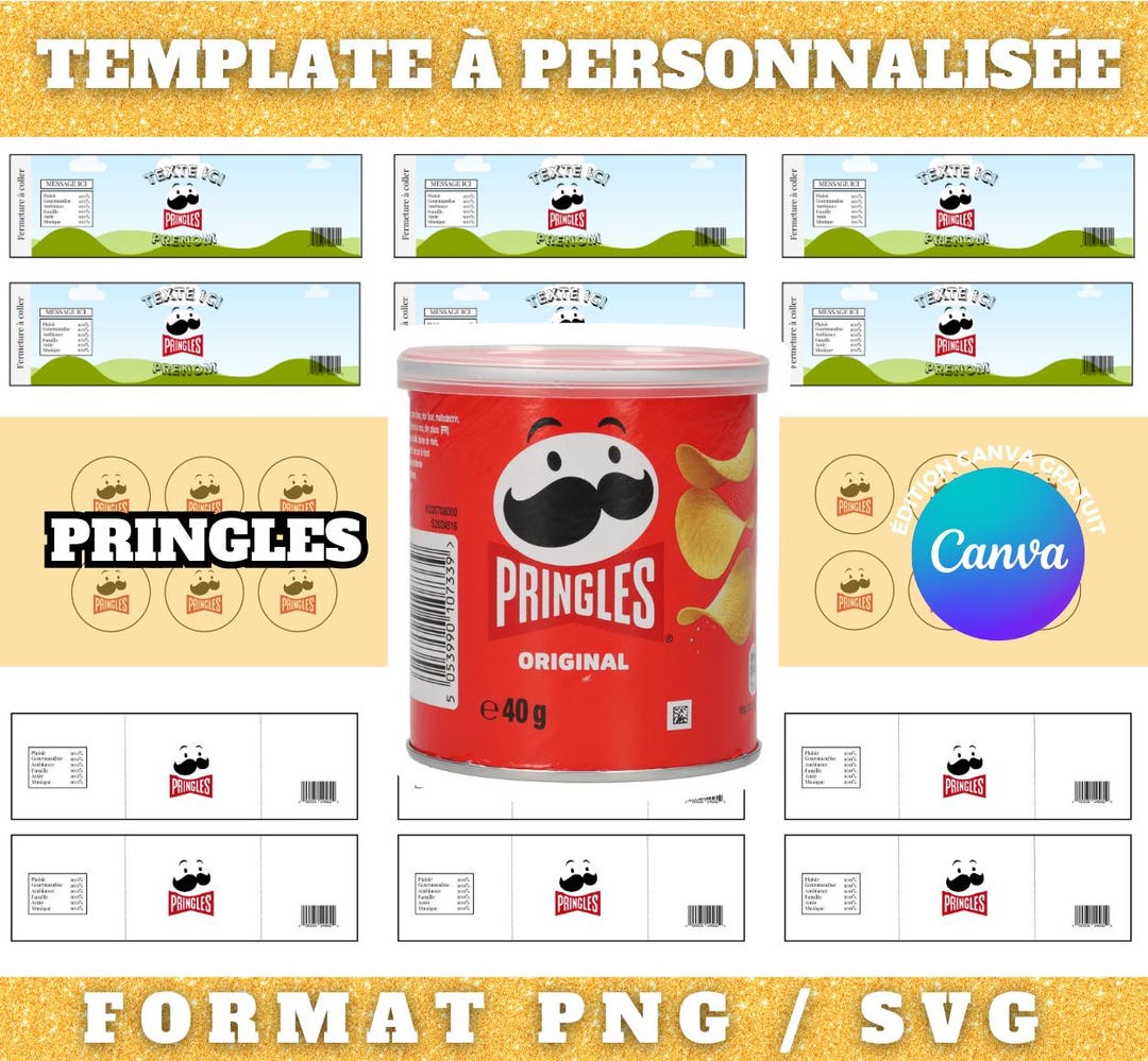 Customizable Pringles Chips Template on Canva With Logos Included ...