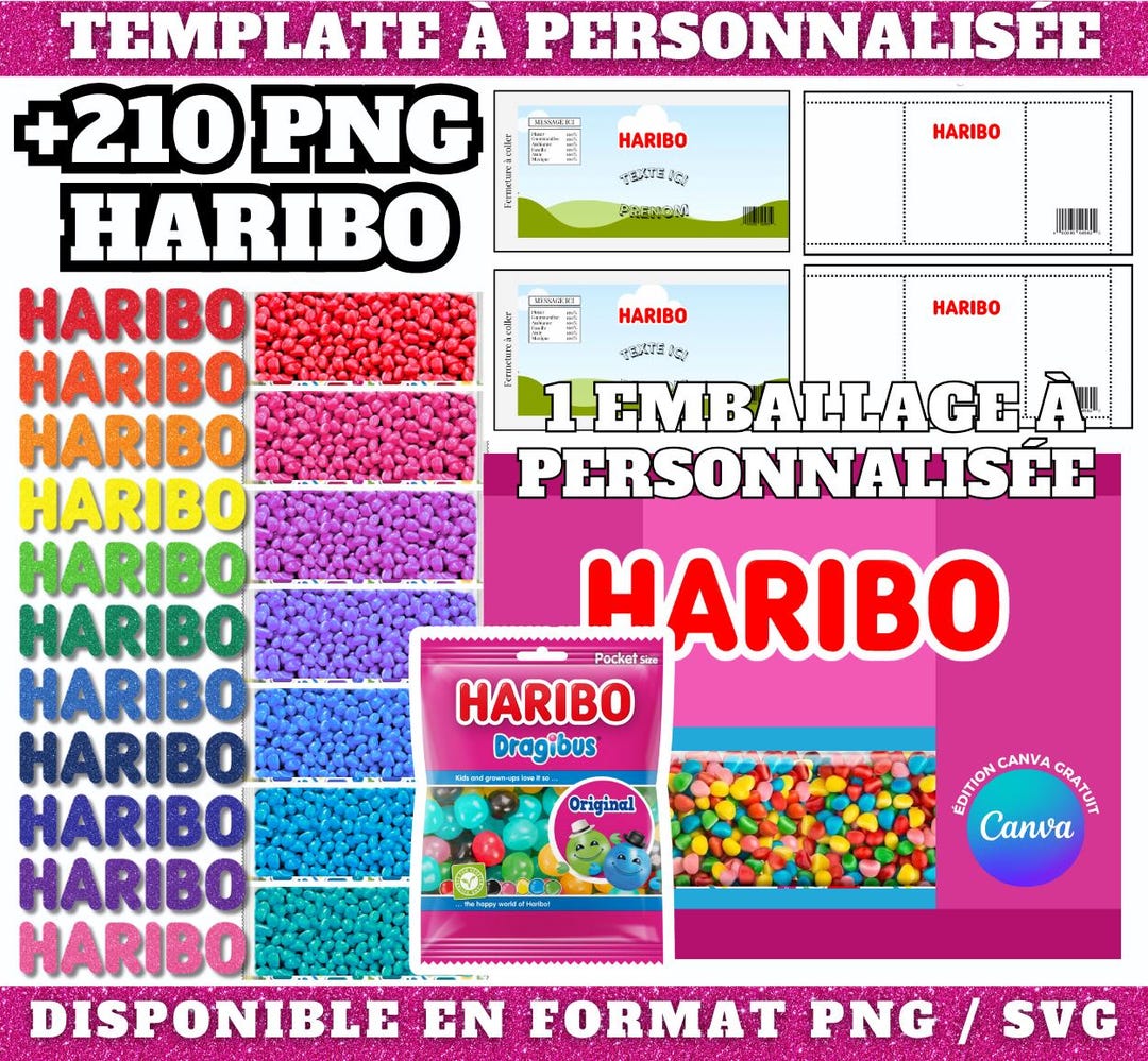 Customizable Haribo Template on Canva, Including Several Logos and ...