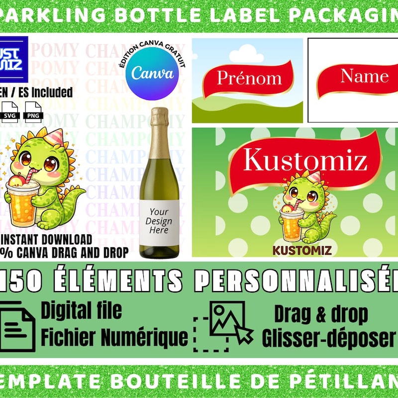 Sektdose svg - Etsy.de