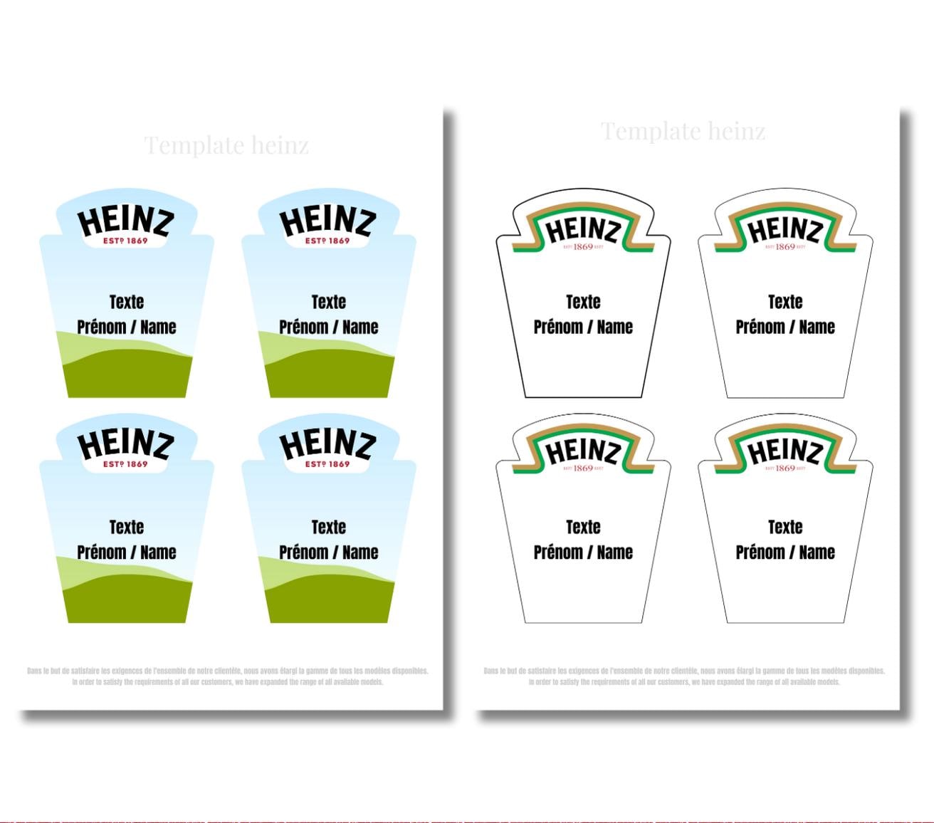 Condiment Label Template on Canva | Customizable Packaging for Sauces ...