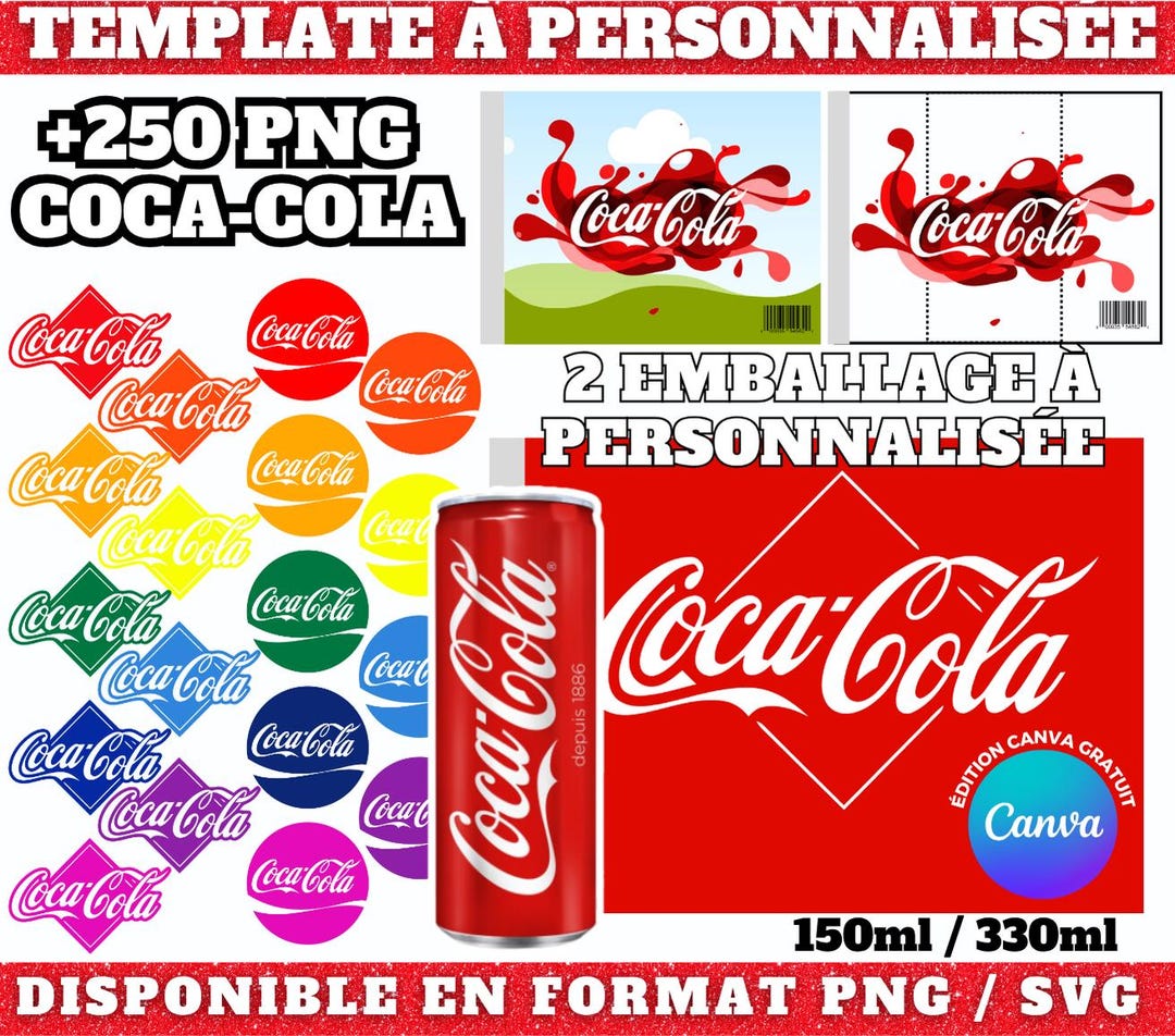 Customizable Coca-cola Can Template on Canva, Including +250 Logos in ...