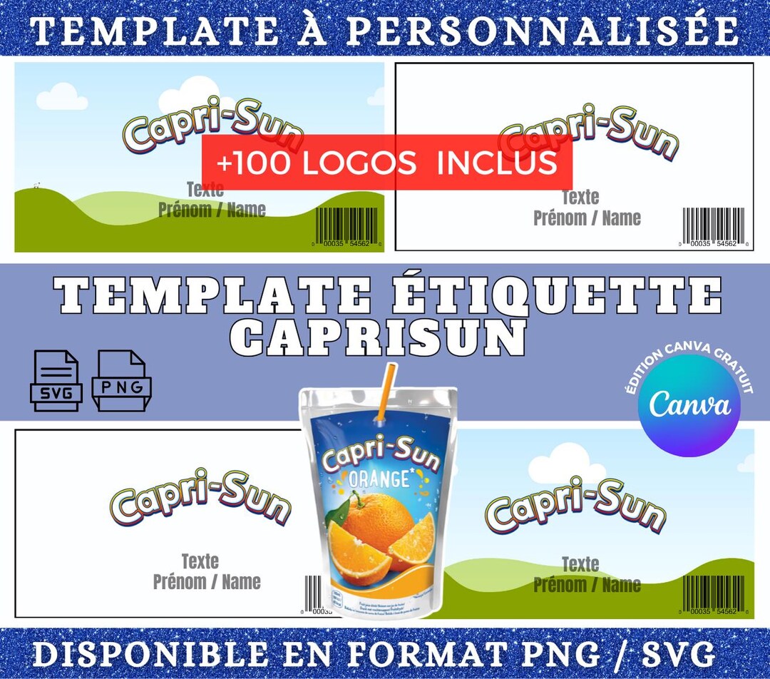 Caprisun Template Available on the Canva Platform, Offering + 100 ...