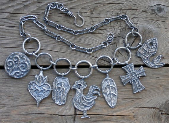 Sterling Large Milagros Necklace Commande personnalisée - Etsy France