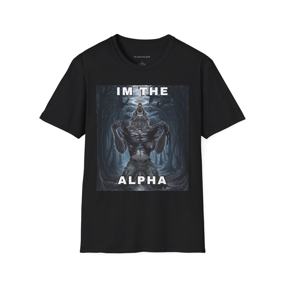 Unisex Alpha Beast Mode Warrior Graphic Tee Bold Wolf Pack Leadership T ...