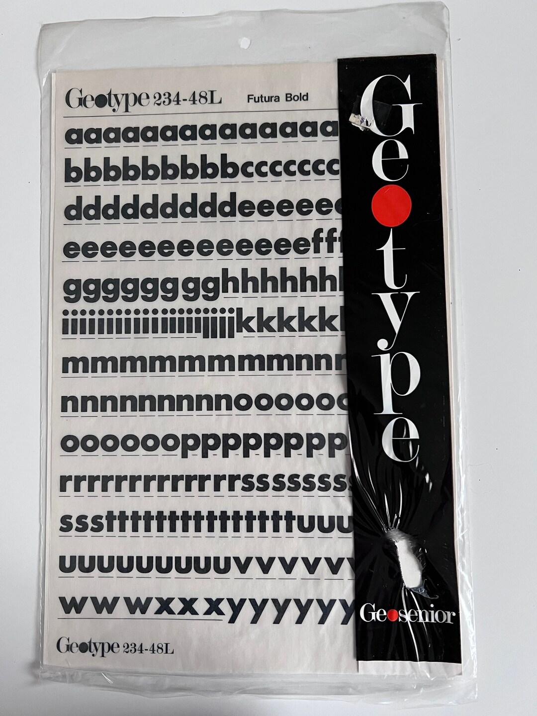 Geotype Vintage Rub-on Graphic Art Letters & Numbers Font - Etsy