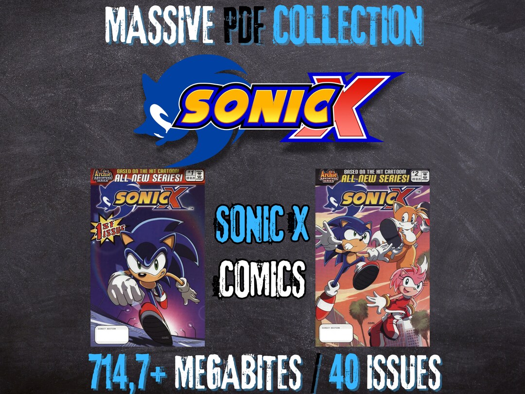 Sonic X Comics Complete PDF Collection 714,7 Mb / 40 Issues - Etsy
