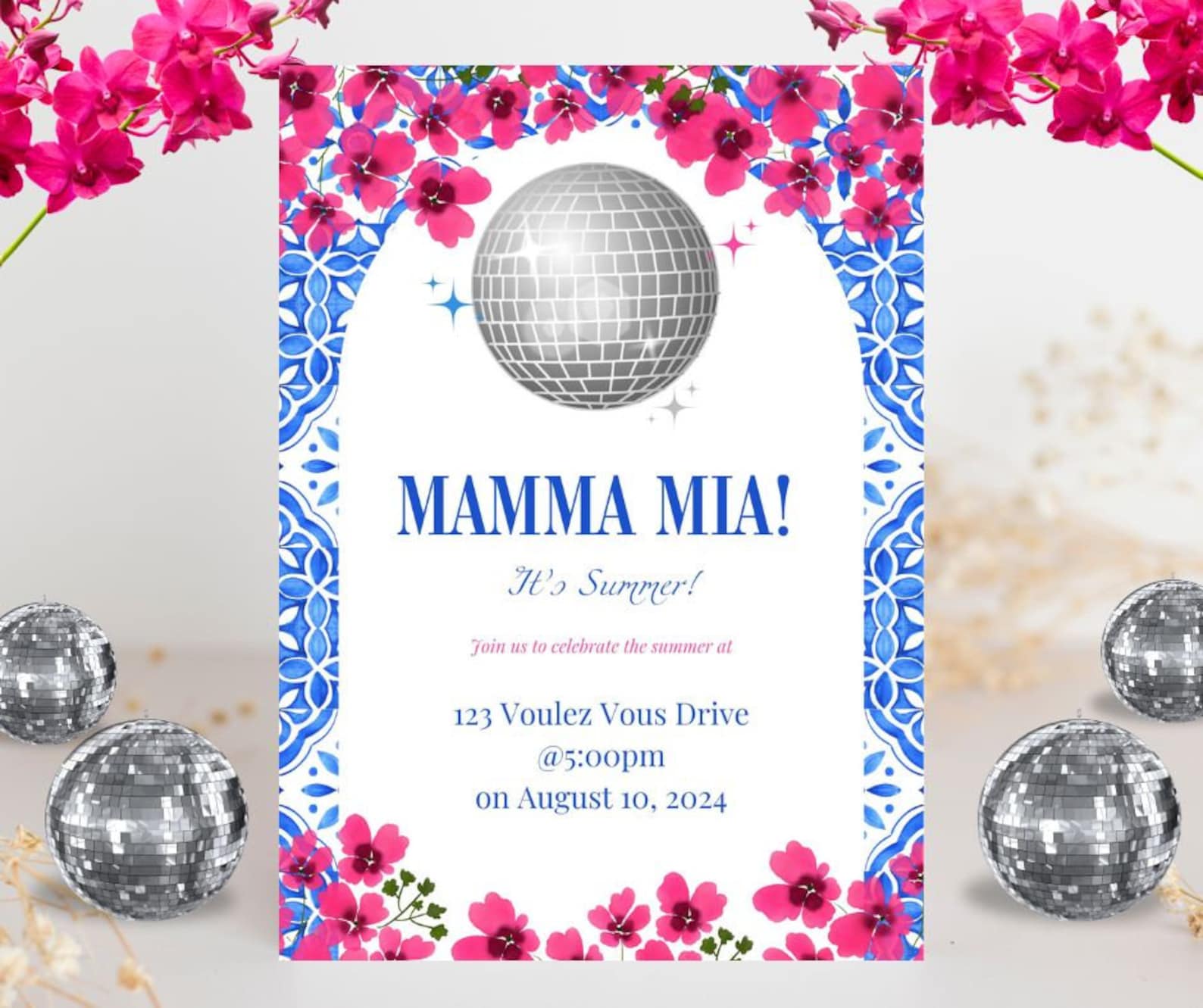 Mamma Mia, Dancing Queen, Invitation Birthday Party, Mammamia ...