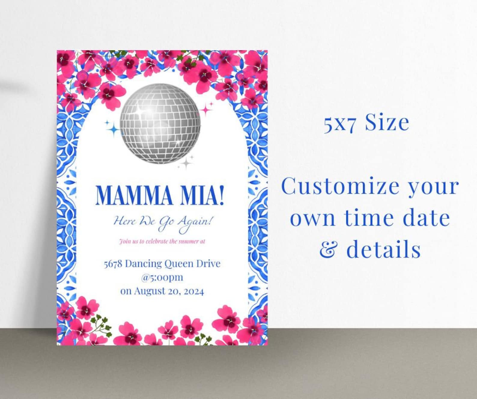Mamma Mia, Dancing Queen, Invitation Birthday Party, Mammamia ...