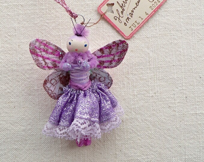 Grape Ice Pastel Purple Vintage Style Handcrafted Miniature Ballerina ...