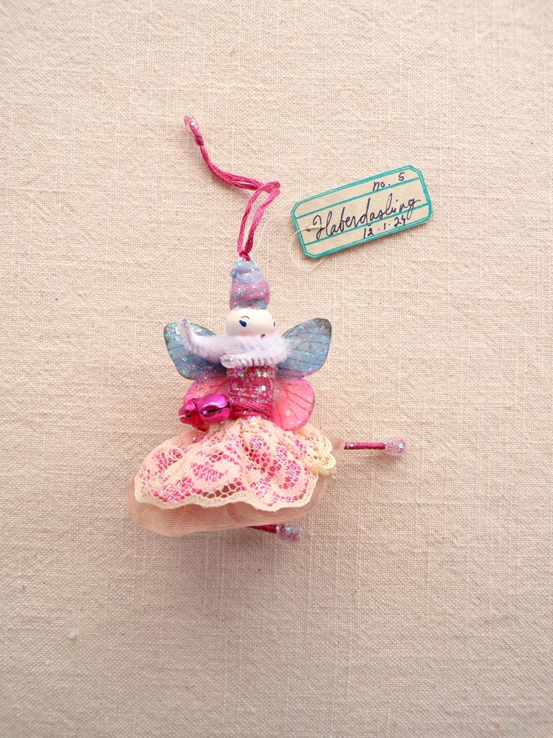 Blue Raspberry Ballerina Fairy Doll Lace Tutu Metallic Vintage Style ...