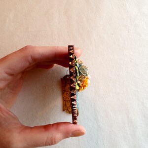 Burnt Orange Magenta Apricot Pink Millinery Roses Flowers Handmade ...