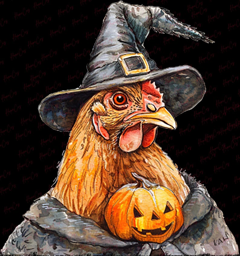 Halloween Chicken Png, Digital Download, Farm Animals, Halloween Svg ...