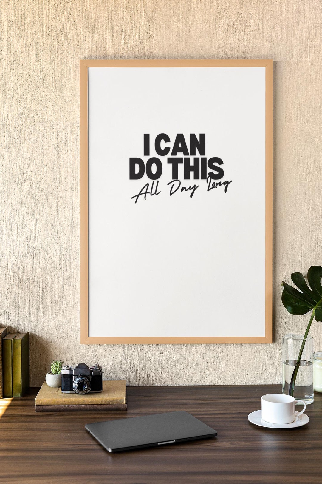 I Can Do This Motivational Wall Art Gym Poster Home Office Decor ...
